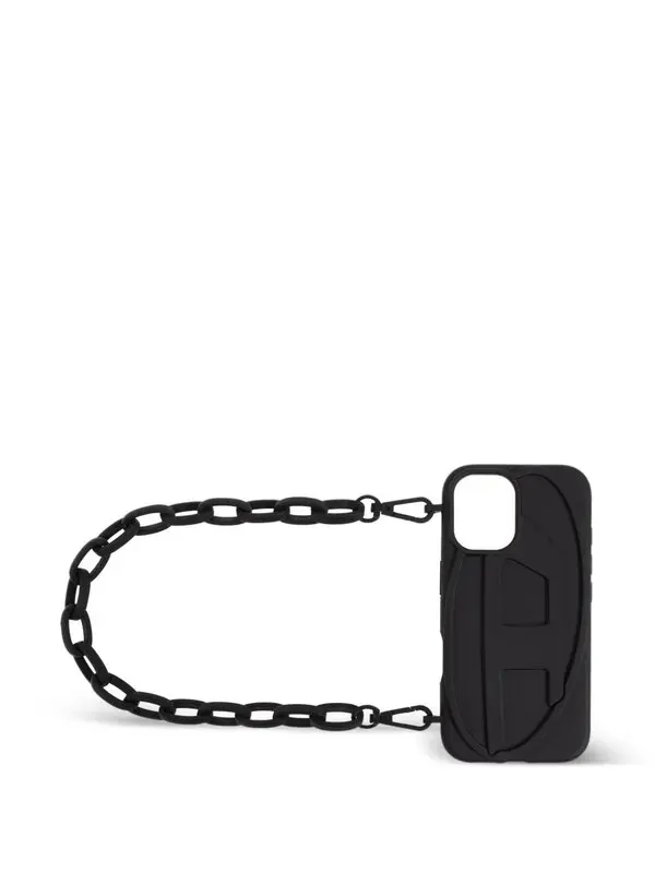 Diesel Oval D Chain Iphone 16 Case - Black | Editorialist