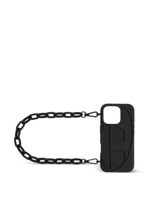 iPhoneアクセサリー DIESEL OVAL D CHAIN CASE iPhone 16 Pro DIESEL[ディーゼル] iPhone 16 Pro Case Oval D GLOSSY CHAIN Silver