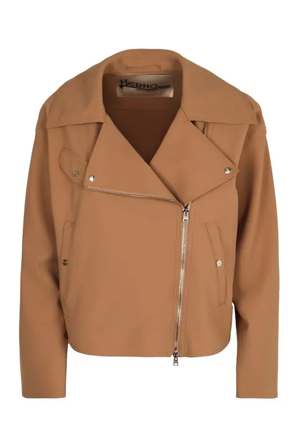 Herno Biker Jacket - Brown