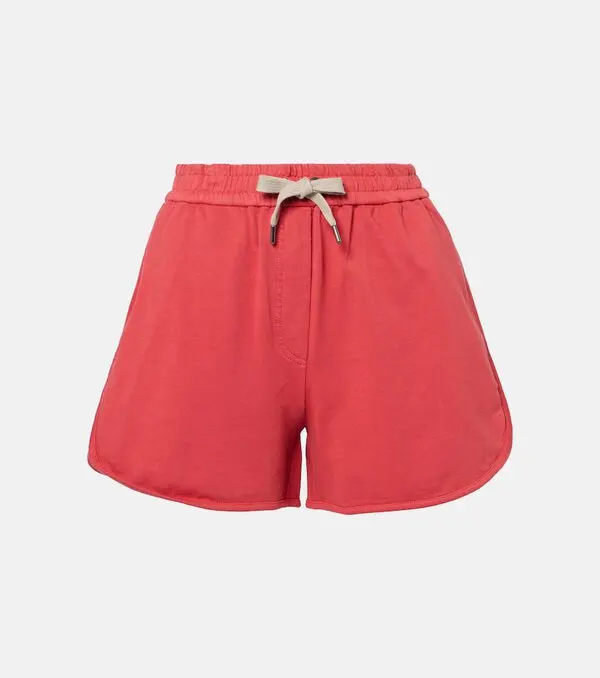 Brunello Cucinelli Cotton Shorts - Red