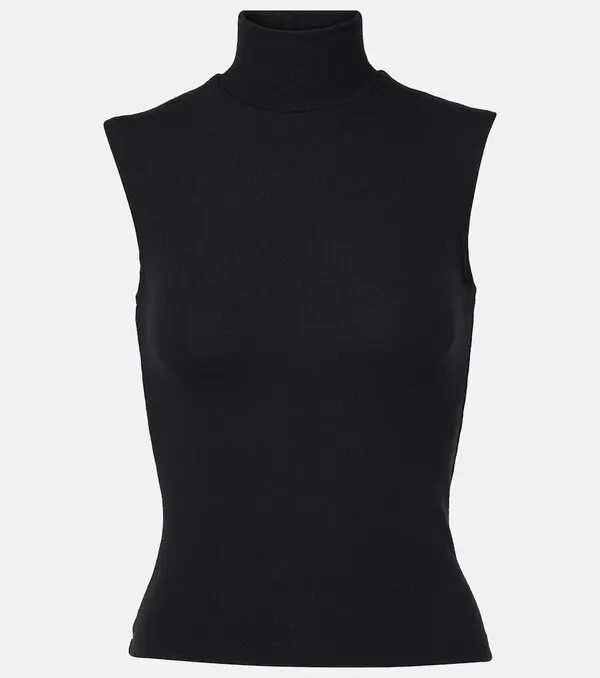 LESET Lauren Turtleneck Top - Black