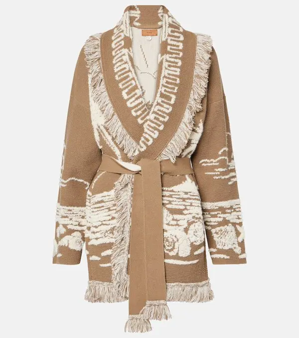 Alanui Beyond The Horizons Silk-blend Cardigan