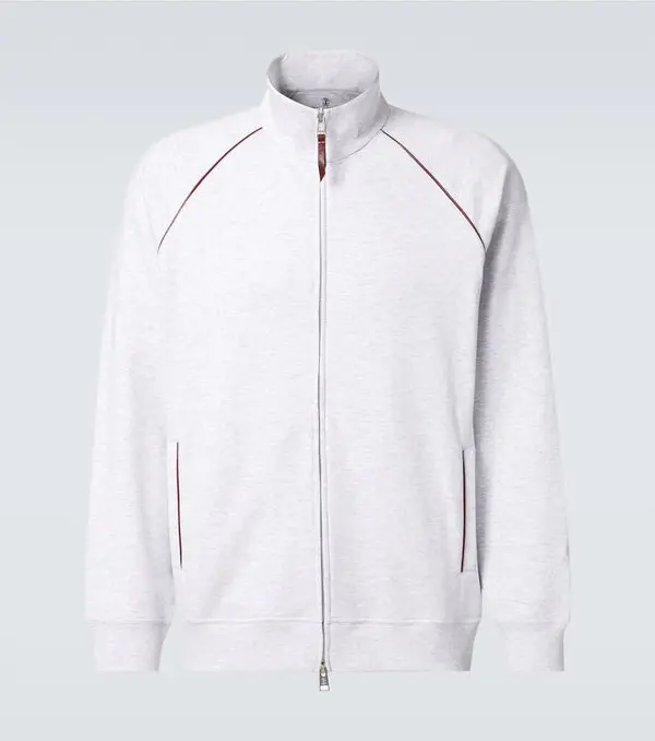 Brunello Cucinelli Cotton-blend Jersey Track Jacket