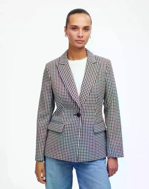 Madewell The Alston Plaid Blazer