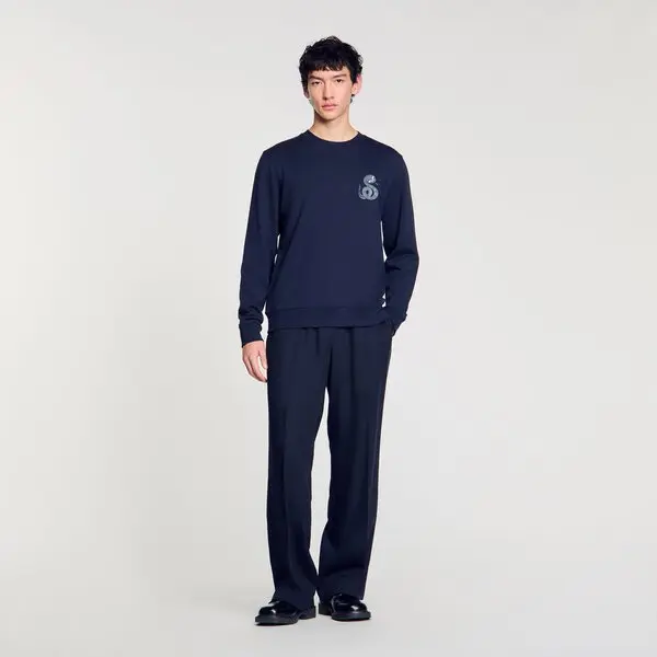 Sandro Milano Knit Jacket With Snake Patch