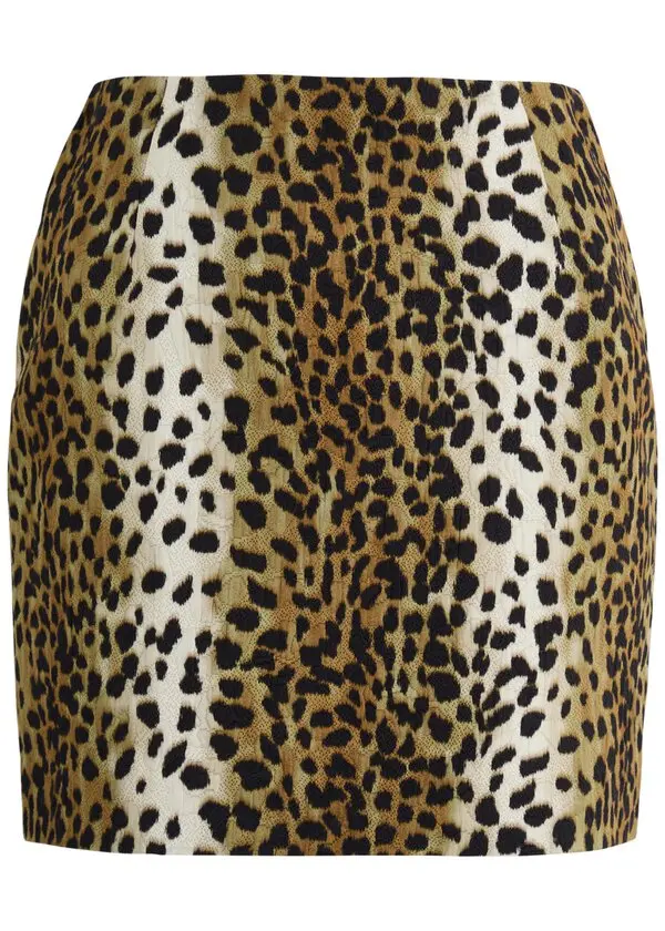 Blumarine Print Cotton-blend Skirt