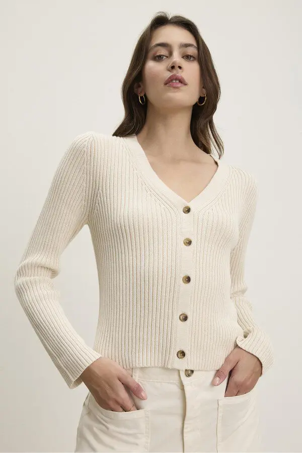 Velvet By Graham & Spencer Hydie Cardigan - Neutral