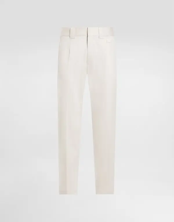 Dolce & Gabbana Tailored Cotton Pants - Beige