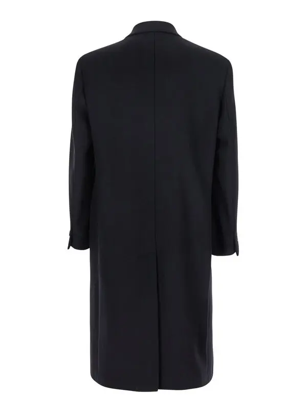 HEVO Double-breasted Wool-blend Coat With Pointed Lapels
