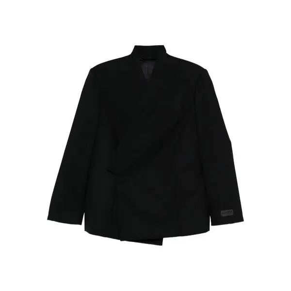 Kenzo Asymmetric Wrap Jacket - Black