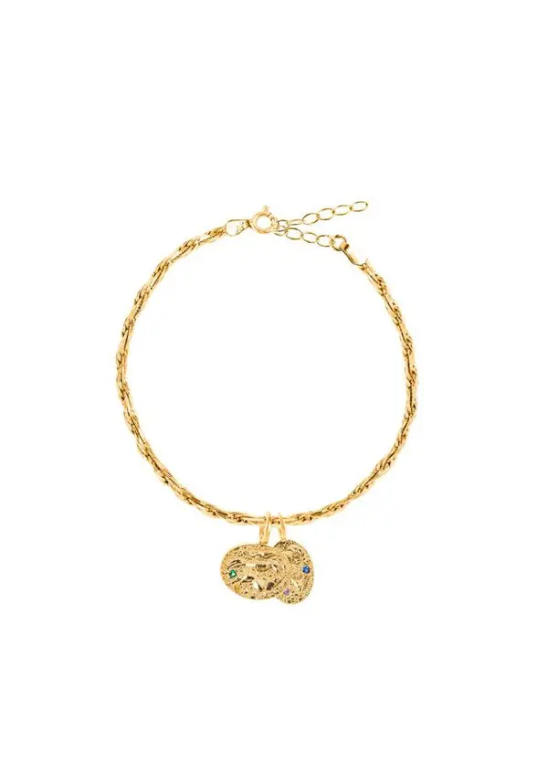 HERMINA ATHENS Knossos Charm & Phaistos Cord Bracelet