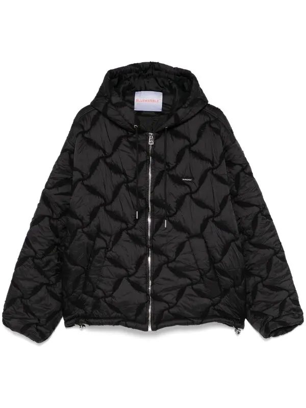 BLUEMARBLE Hooded Quilted Bomber Jacket