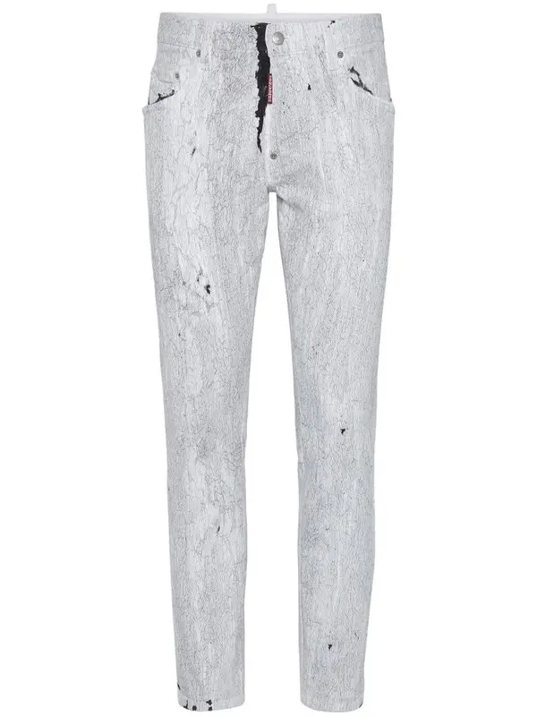 Dsquared2 Crinkled Slim Jeans