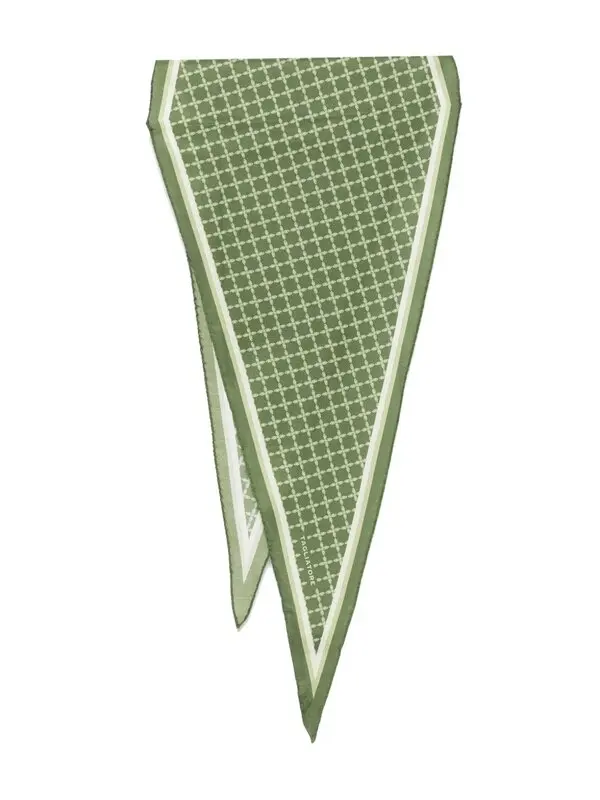 Tagliatore Geometric-print Scarf - Green