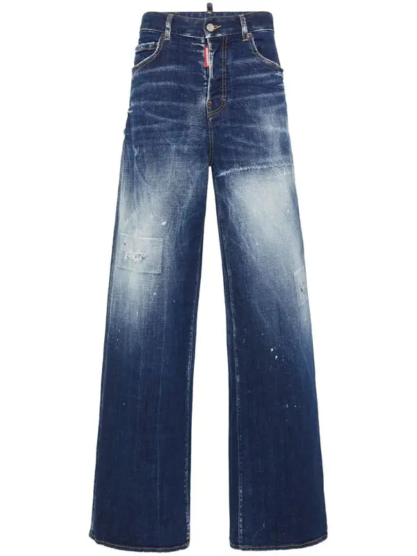 Dsquared2 Diego Wide-leg Jeans - Blue