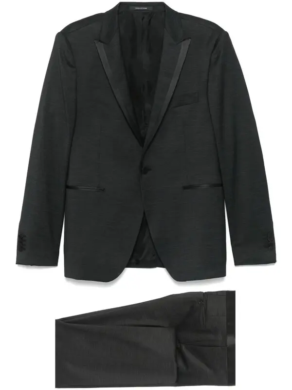 Tagliatore Single-breasted Dinner Suit - Black
