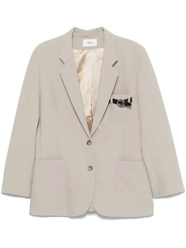 Coperni Belted-pocket Blazer - Green