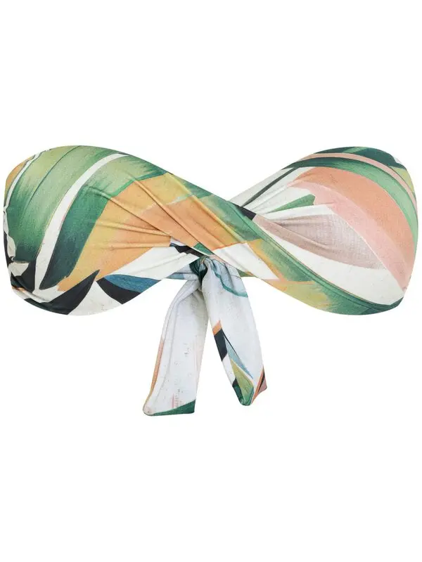 LYGIA & NANNY Abstract-print Bikini Top