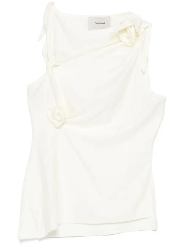 Coperni Asymmetric Top - White