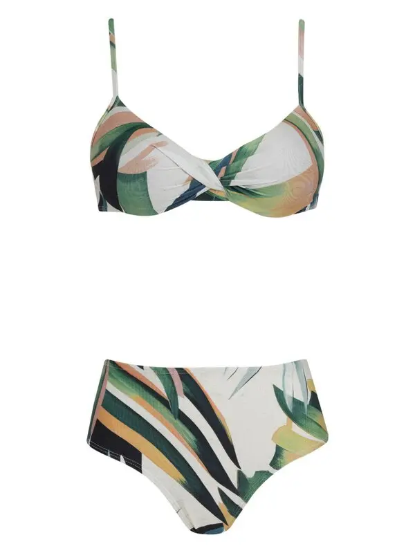 LYGIA & NANNY Floral-print Bikini - White