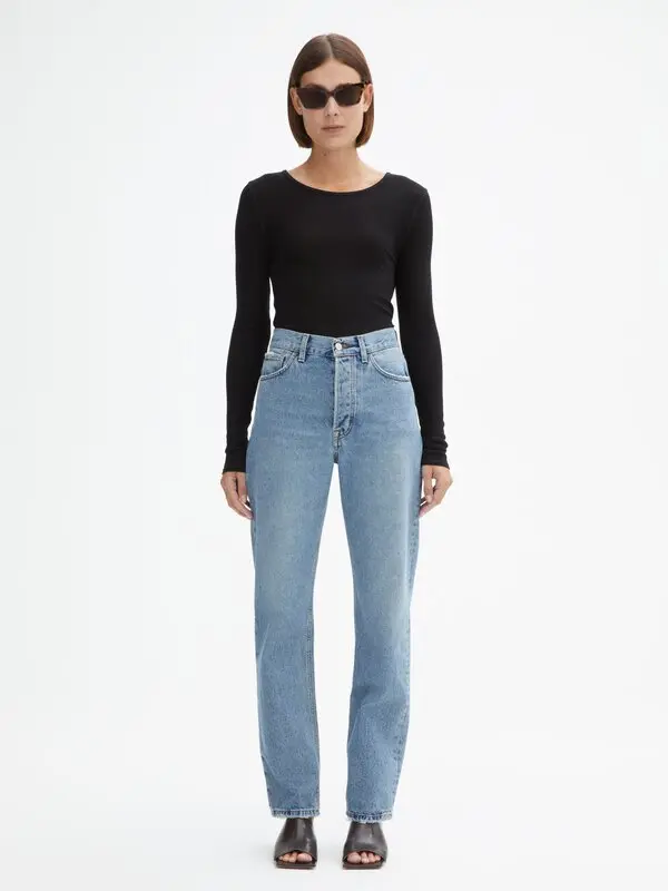 HOUSE OF DAGMAR Lyocell Long Sleeve Top - Black