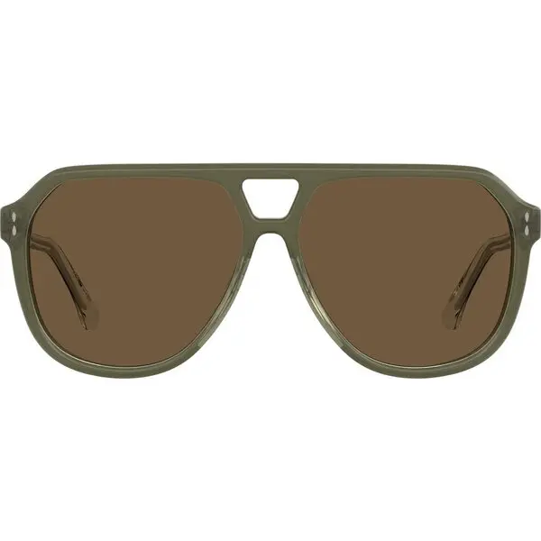 Isabel Marant 60mm Pilot Sunglasses - Khaki/ D2