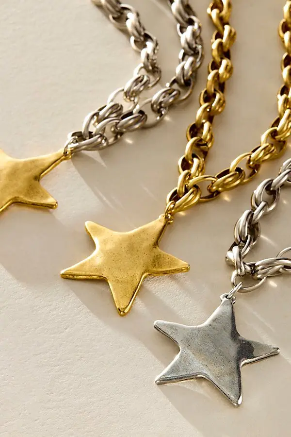 BRACHA Star Shine Pendant Necklace - Silver