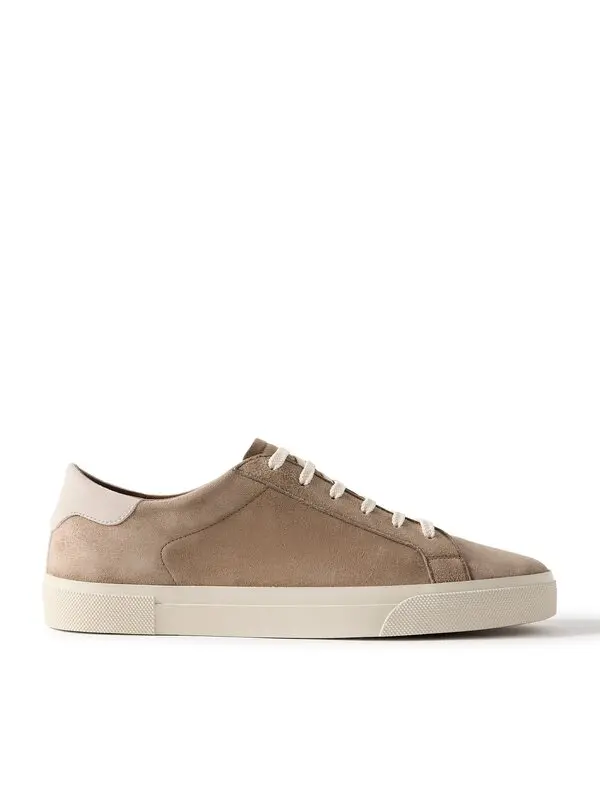 Brunello Cucinelli Vulky Suede Sneakers - Neutrals