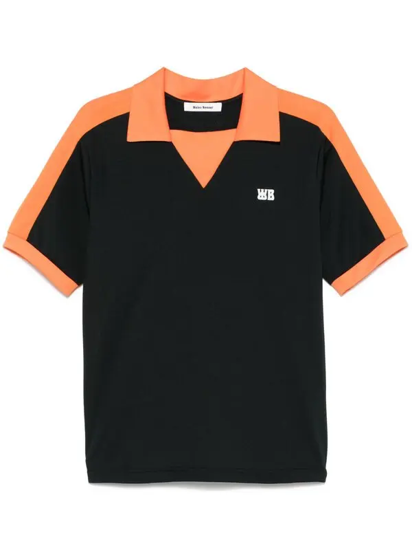 WALES BONNER Home Polo Shirt - Black