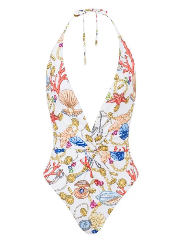 Moschino Shell Print Swimsuit