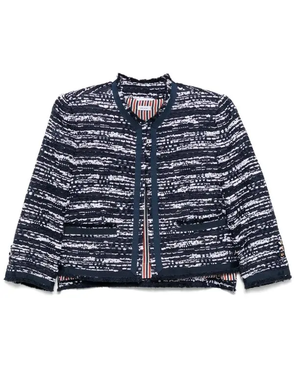 Thom Browne Tweed Jacket - Blue
