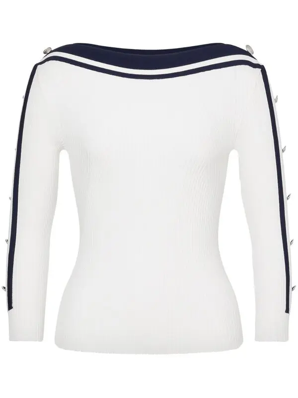 Alberta Ferretti Stripe-detailed Sweater
