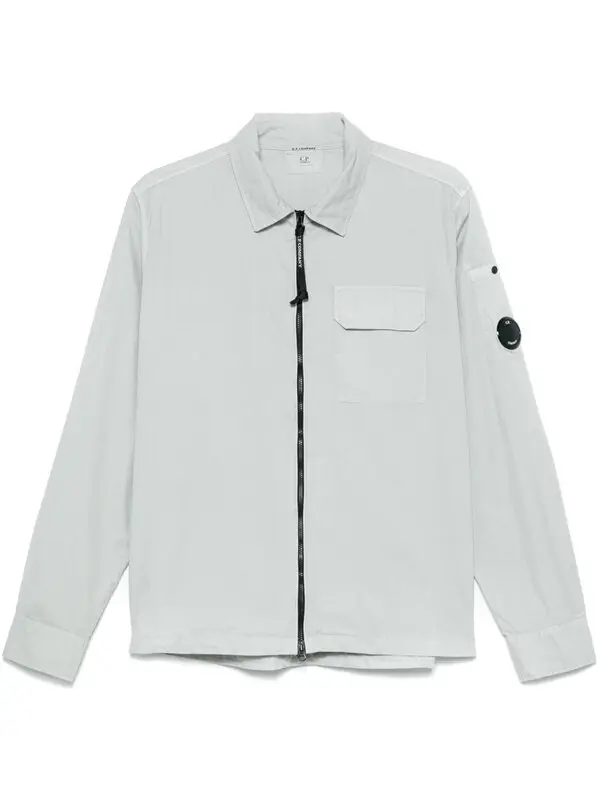 C.P. COMPANY Lens-detailed Zip-up Jacket - Blue
