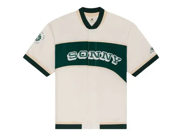 Aimé Leon Dore X New Balance Sonny Ny Warm Up Top - Cream/green