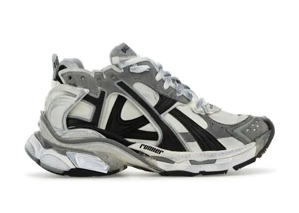 Balenciaga Runner Sneakers - Grey/white/black