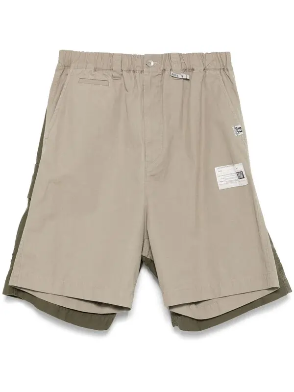 Mihara Yasuhiro Layered Cargo Shorts - Green