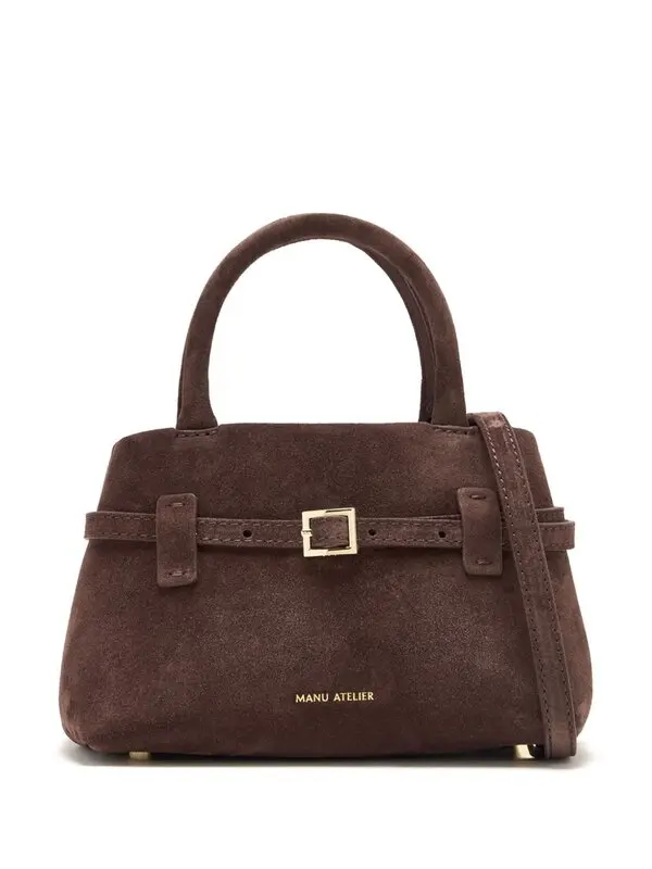 Manu Atelier Leather Tote Bag