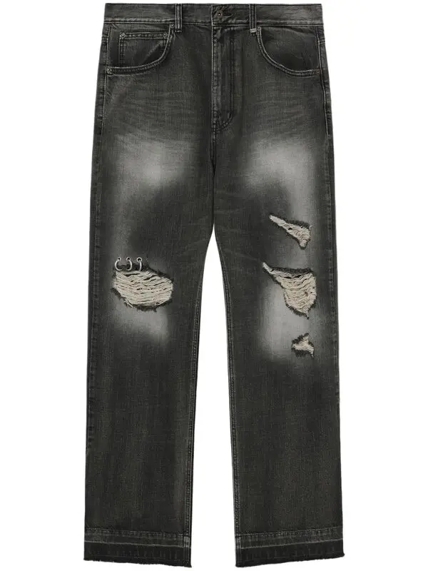We11Done Logo-patch Jeans