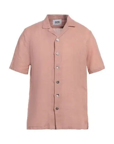 Alpha Studio Shirt Size Linen - Pink