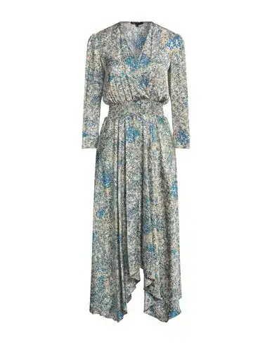 Maje Flared Floral-Print Midi Dress In Blue - 56% Off | Editorialist