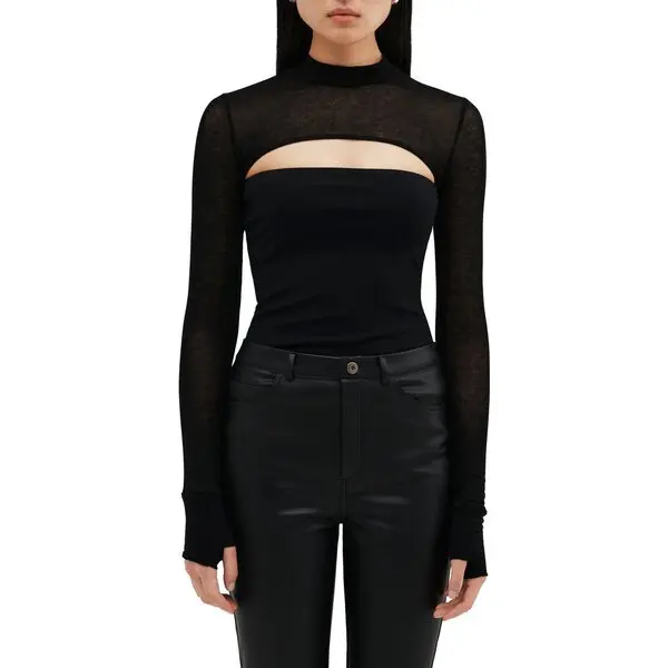 MARCELLA Graham Long Sleeve Bolero Top
