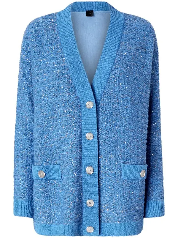 Pinko Lurex Cardigan - Blue
