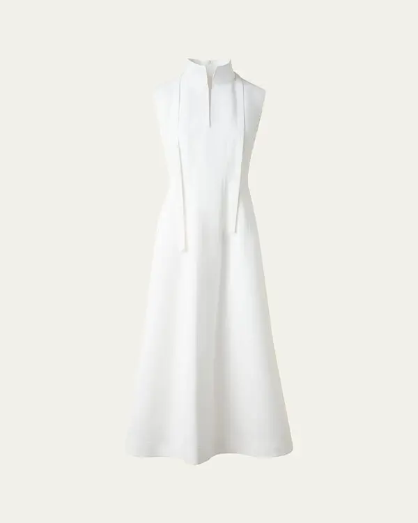 Akris Fit-and-flare Midi Dress - Pure White