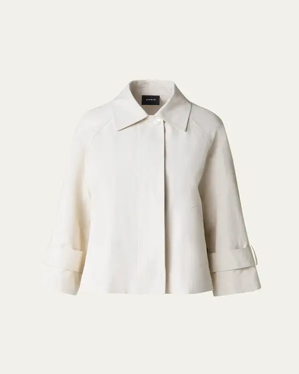 Akris Alisa Water-resistant Linen Jacket