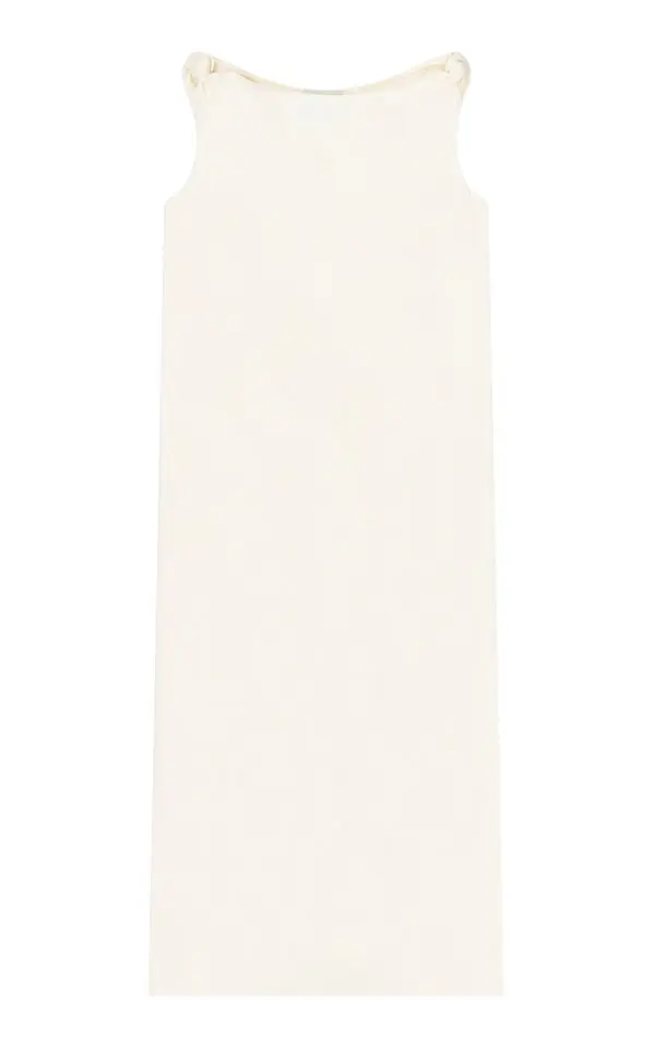 Loulou De Saison Draped Silk Dress - White