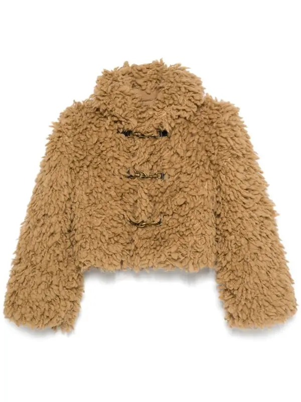 Burberry Shearling Jacket - Brown