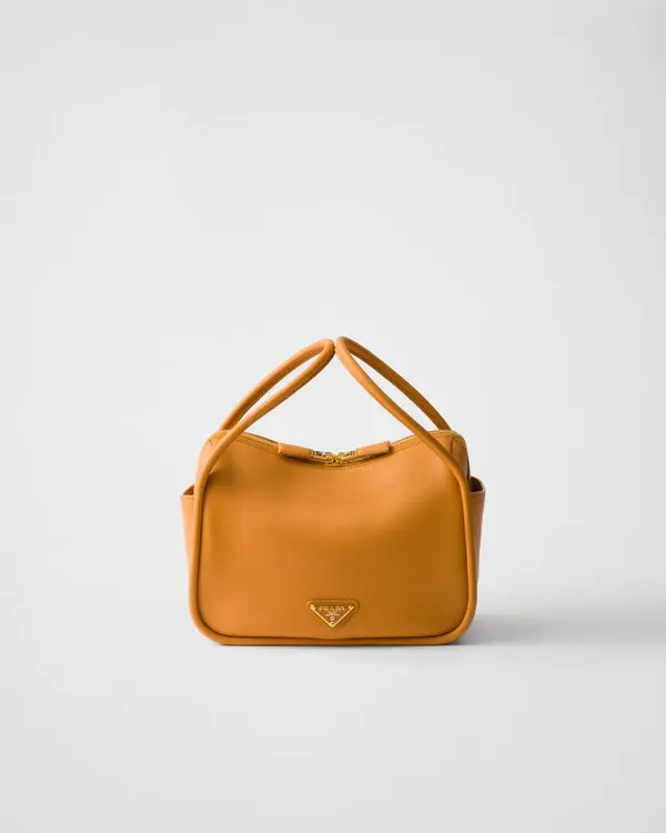 Prada Darling Leather Handbag - Amber