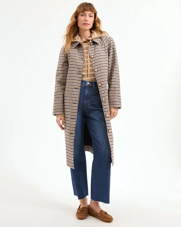 Veronica Beard Quinton Plaid Coat