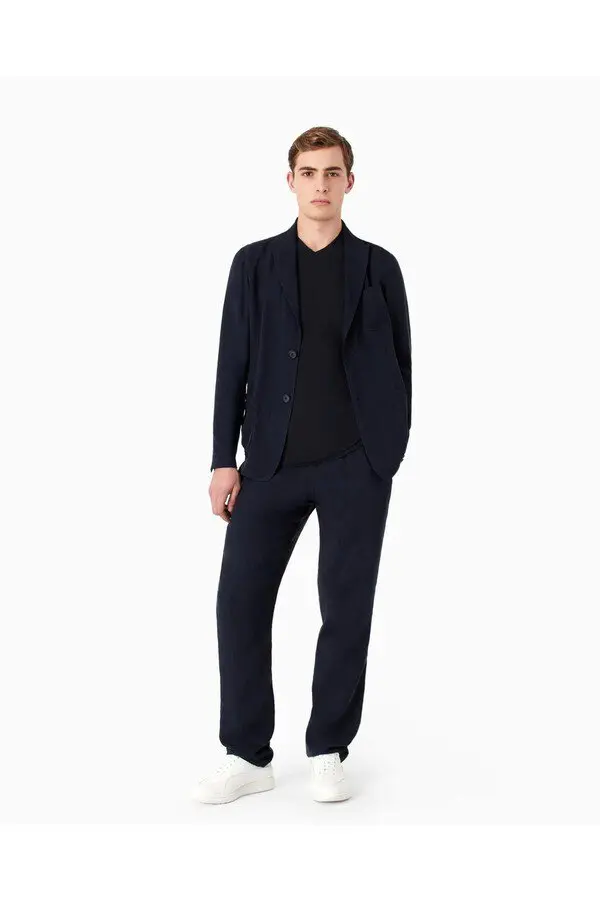 Giorgio Armani Icon Single-breasted Cupro Jacket
