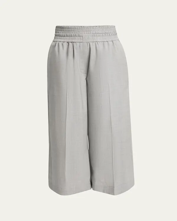 Loewe Cropped Wide Leg Trousers
